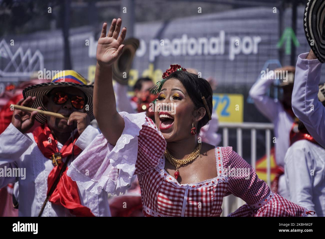 Revelers perform during Parade 'Gran parada de tradicion y folclor' in ...
