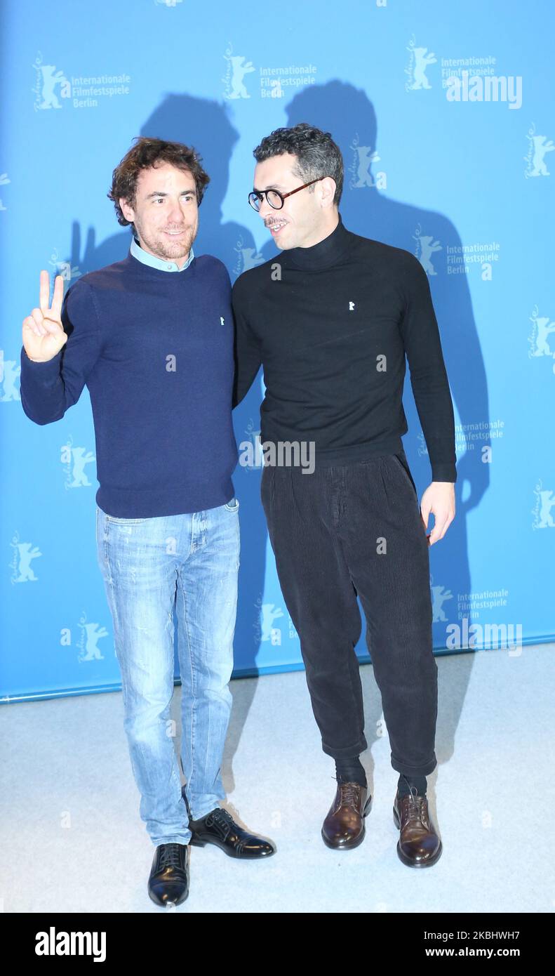 Italian actors Elio Germano and Gabriel Montes pose at the "Bed Tales ...
