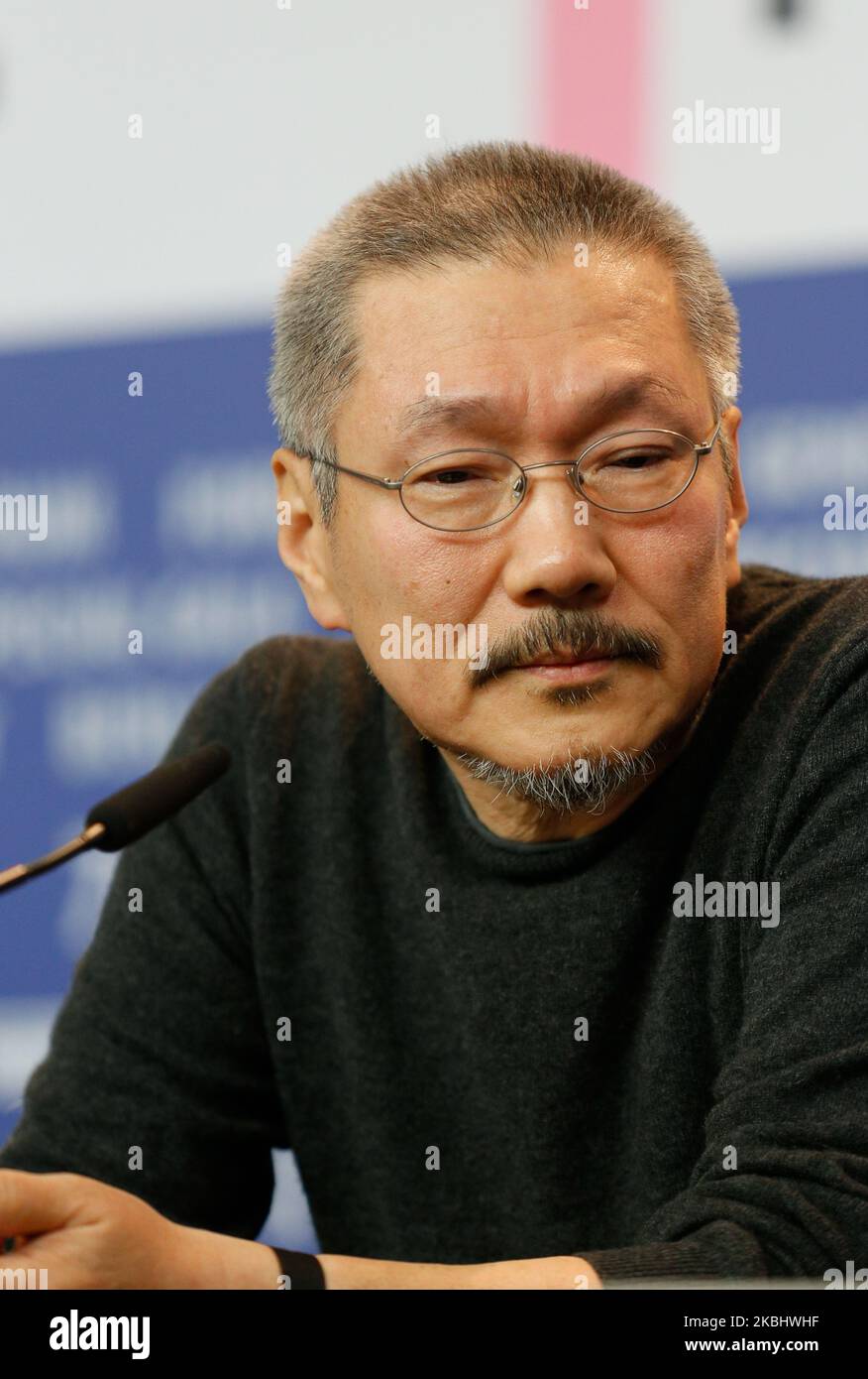 (L-R) South Korean director Hong Sangsoo attends the "The Woman Who Ran ...
