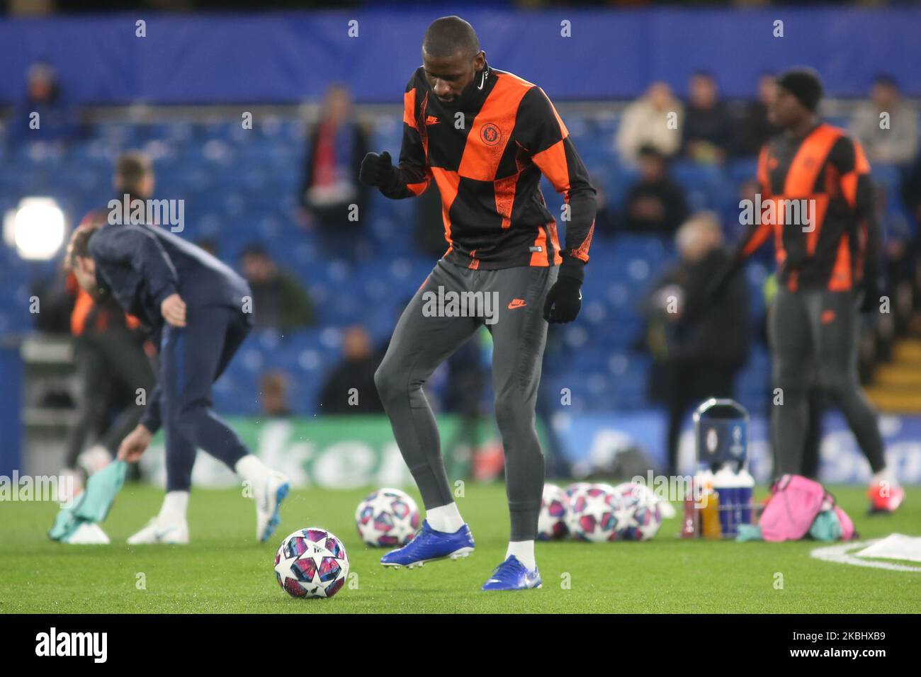 during the 2019/20 UEFA Champions League 1/8 playoff finale game ...