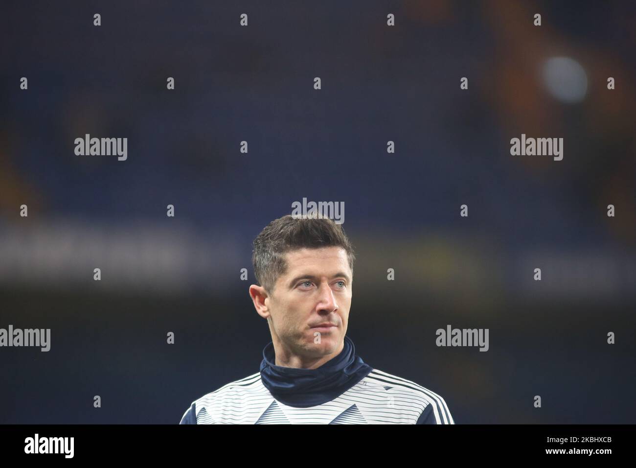 Robert Lewandowski (Bayern Munich) gestures during the 2019/20 UEFA ...