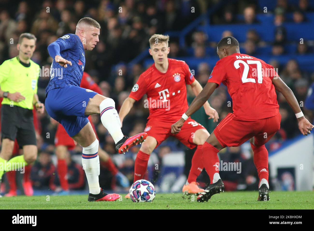 Ross Barkley (Chelsea) controls the ball during the 2019/20 UEFA ...