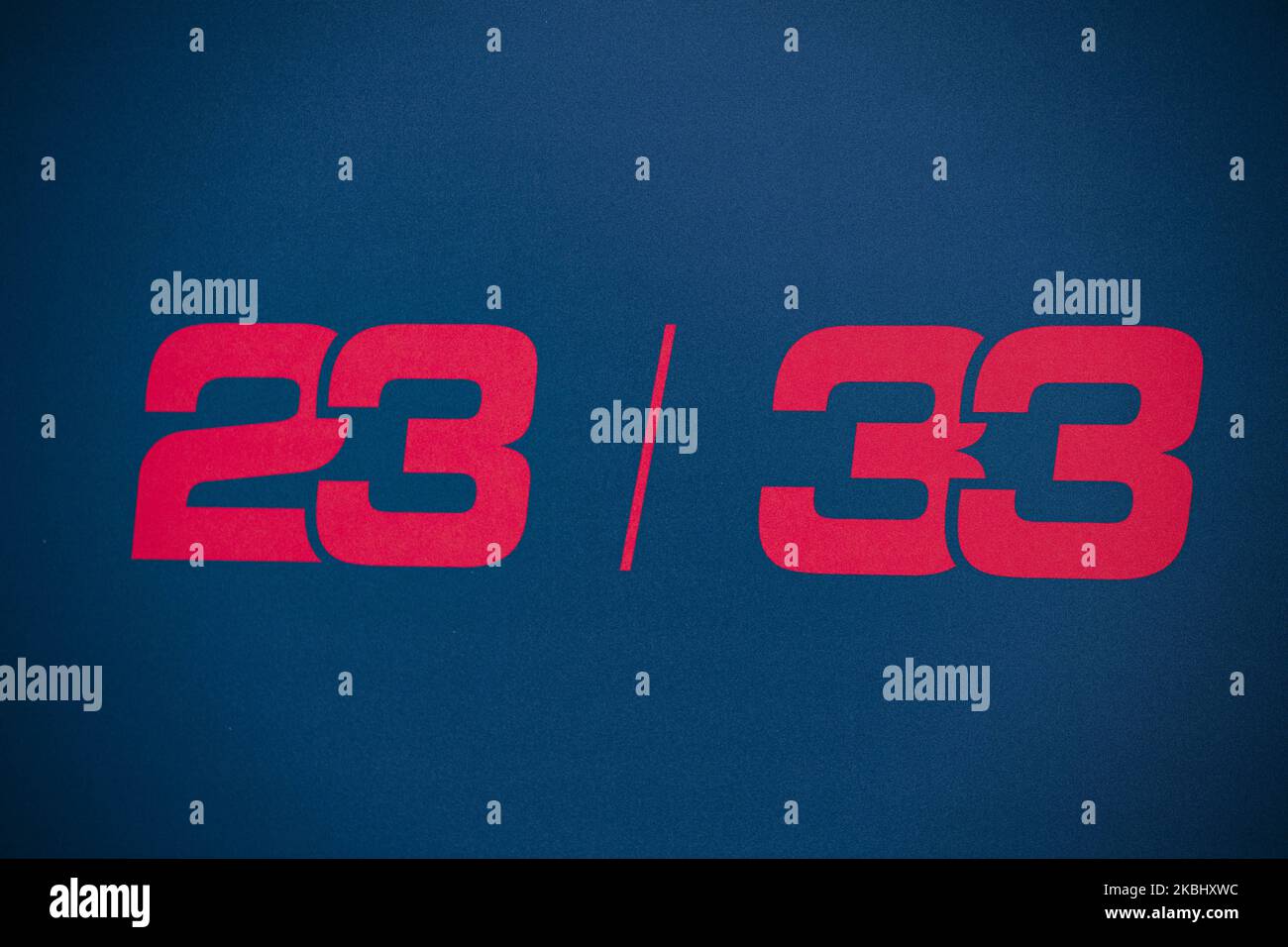 Red Bull Racing drivers numbers 23 and 33 during the Formula 1 Winter ...