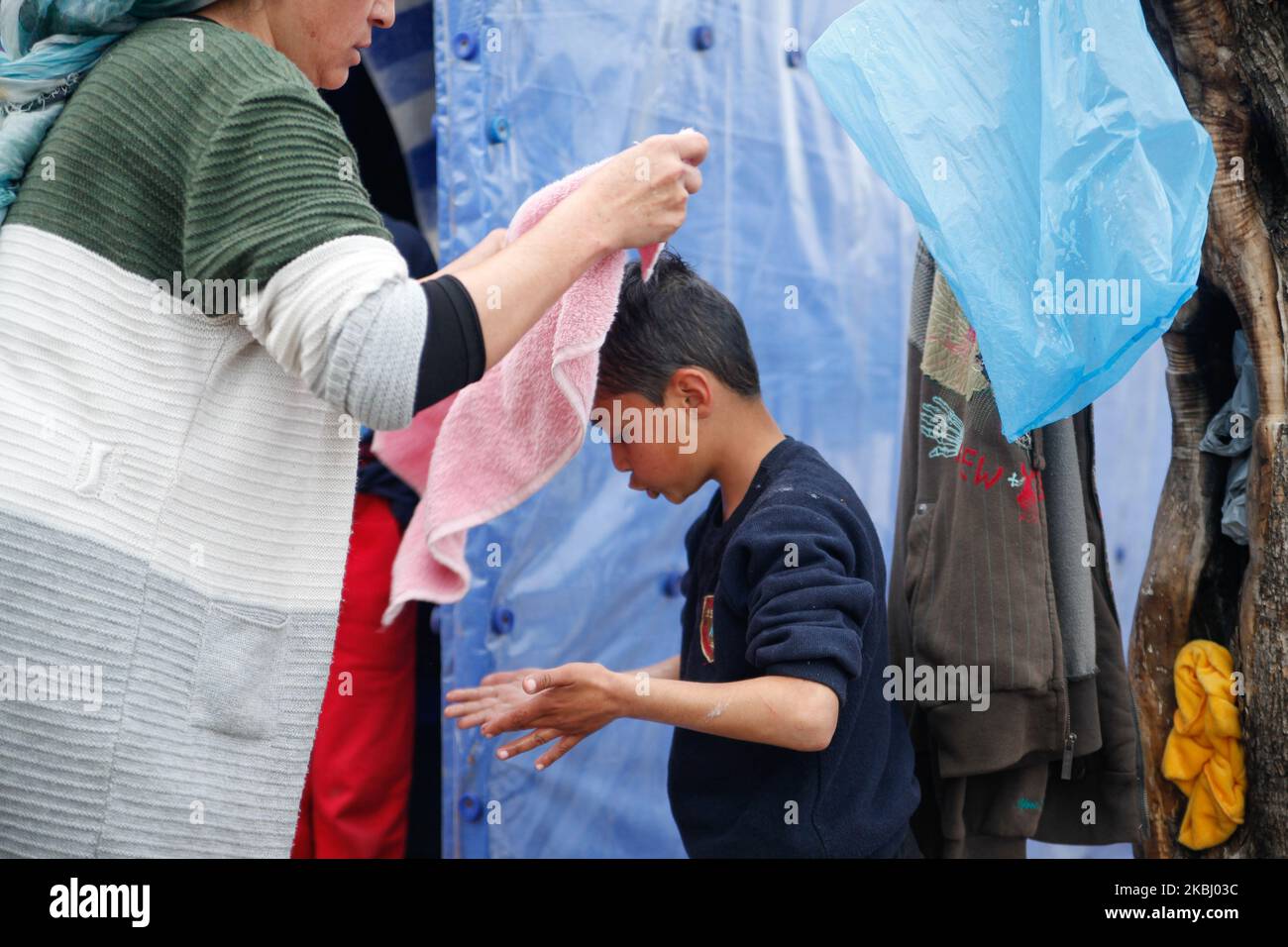 Woman cold shower shock hi-res stock photography and images - Alamy