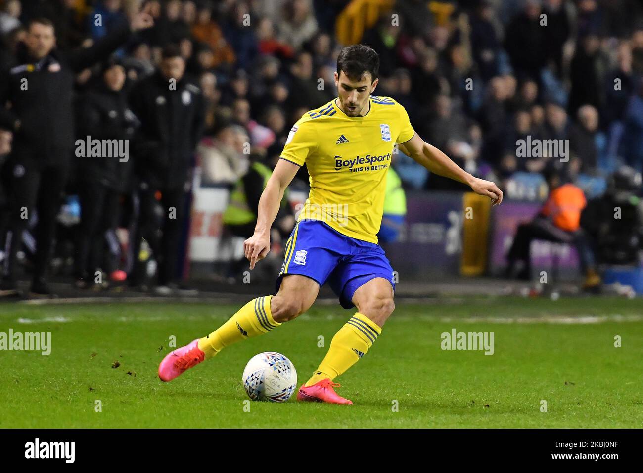 Maxime Colin of Birmingham in action during the Sky Bet Championship ...