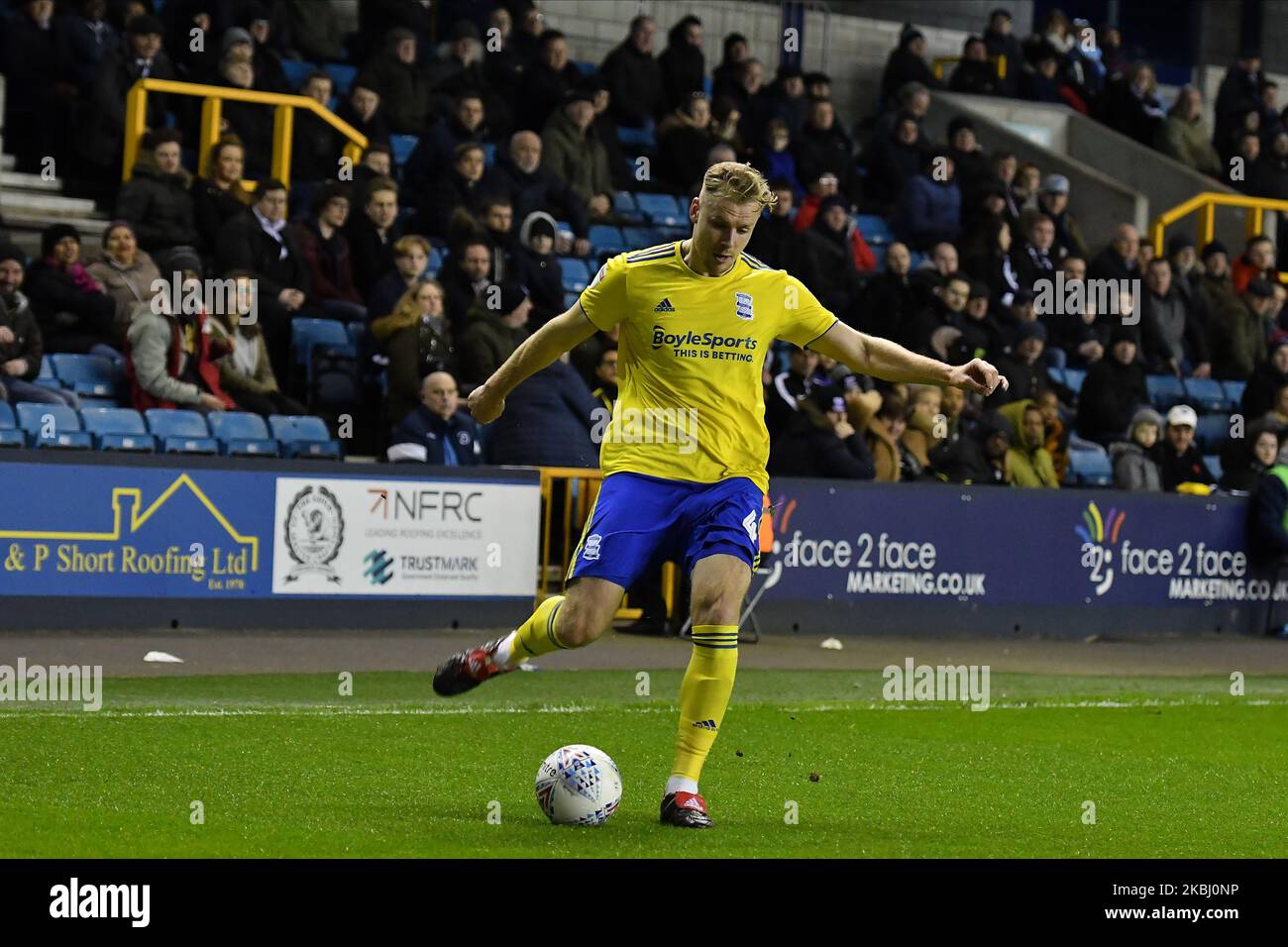 Marc Roberts during the Sky Bet Championship match between Millwall and Birmingham City at The ...