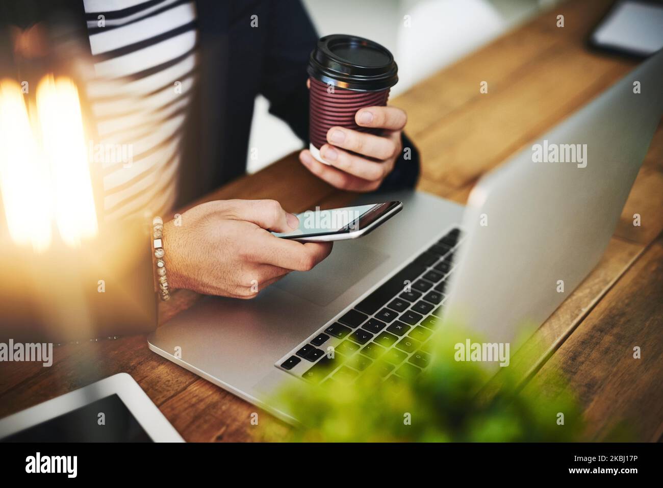 Businessman laptop work desk hi-res stock photography and images - Alamy