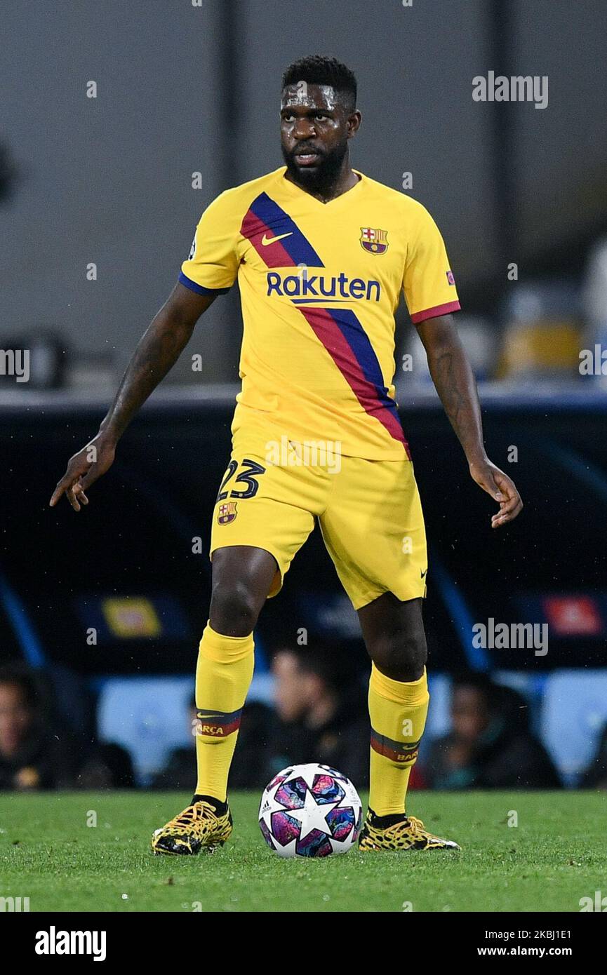 Samuel Umtiti of Barcelona during the UEFA Champions League Round of 16 ...