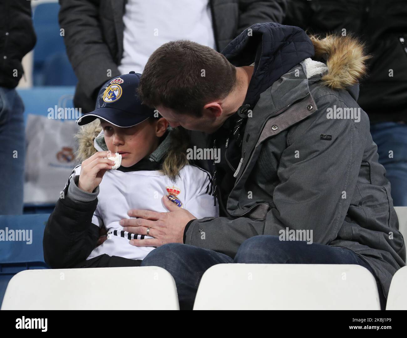 Real Madrid fan crying during the UEFA Champions League round of 16 ...