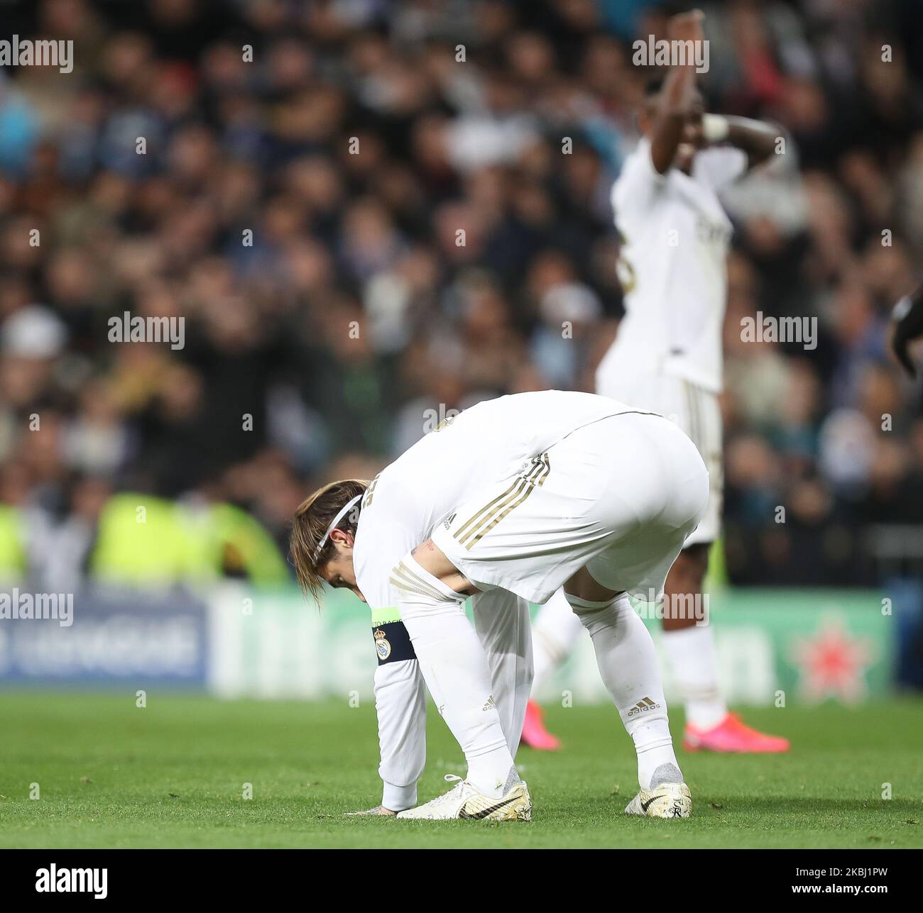 Sergio Ramos of Real Madrid during the UEFA Champions League round of ...