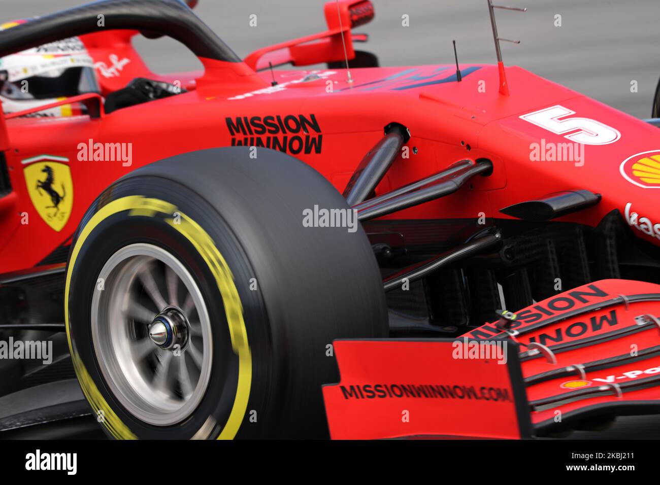 Sebastian Vettel and the Ferrari SF 1000 during the day 5 of the ...