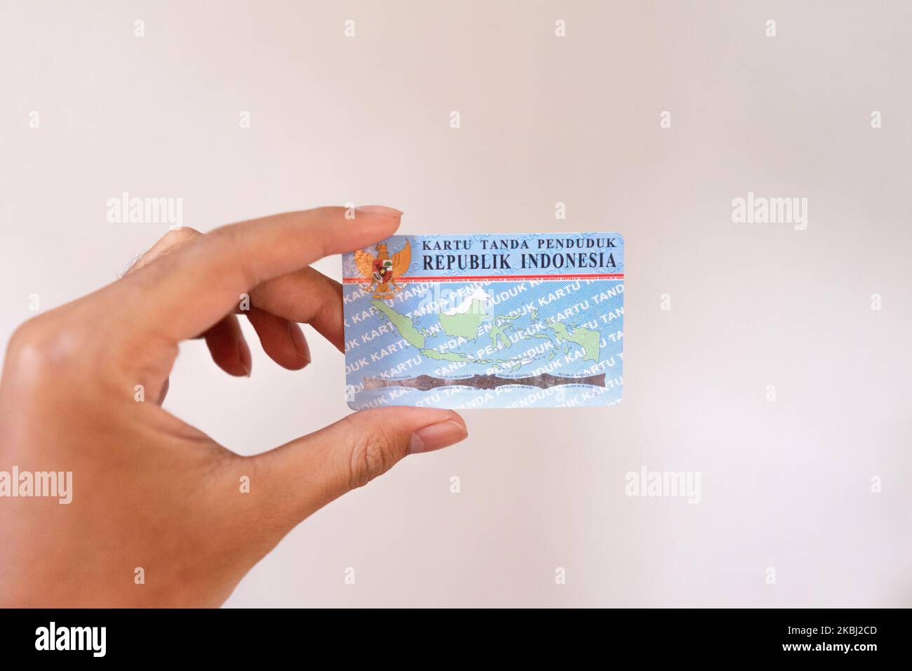 Semarang, Indonesia - November 4, 2022: A hand holds an Indonesian ...