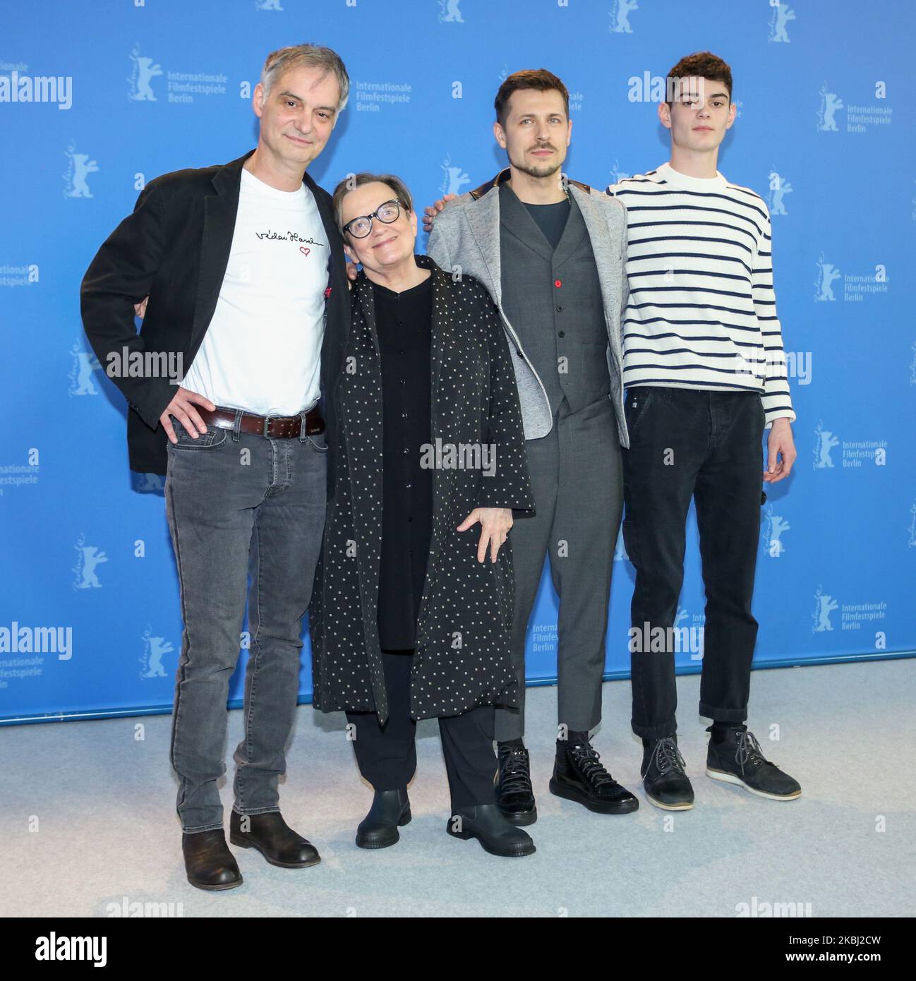 (L-R) Czech actor Ivan Trojan, Polish director Agnieszka Holland ...