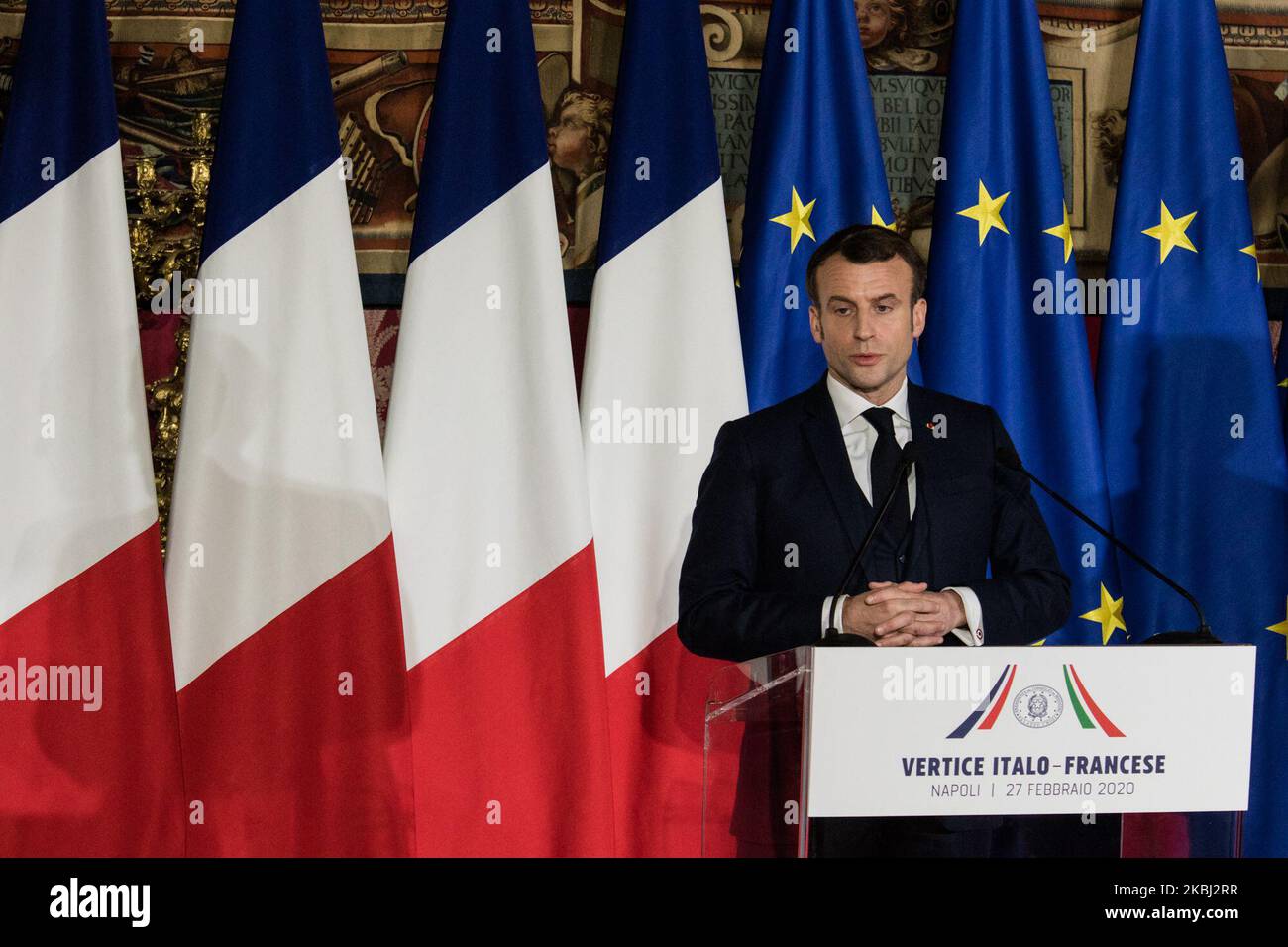 Press Conference of Emmanuel Macron President of the French Republic ...