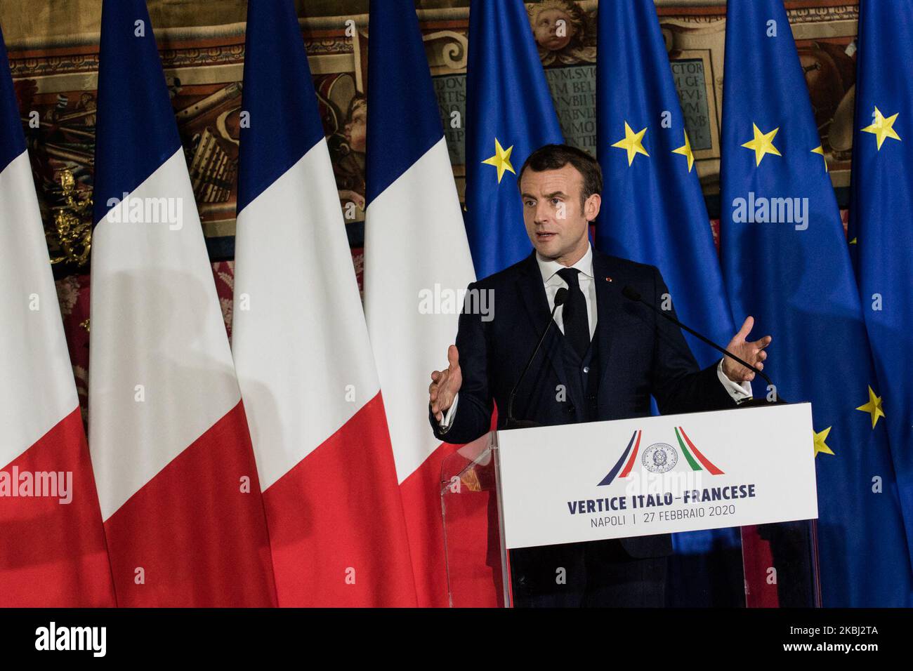 Press Conference of Emmanuel Macron President of the French Republic ...