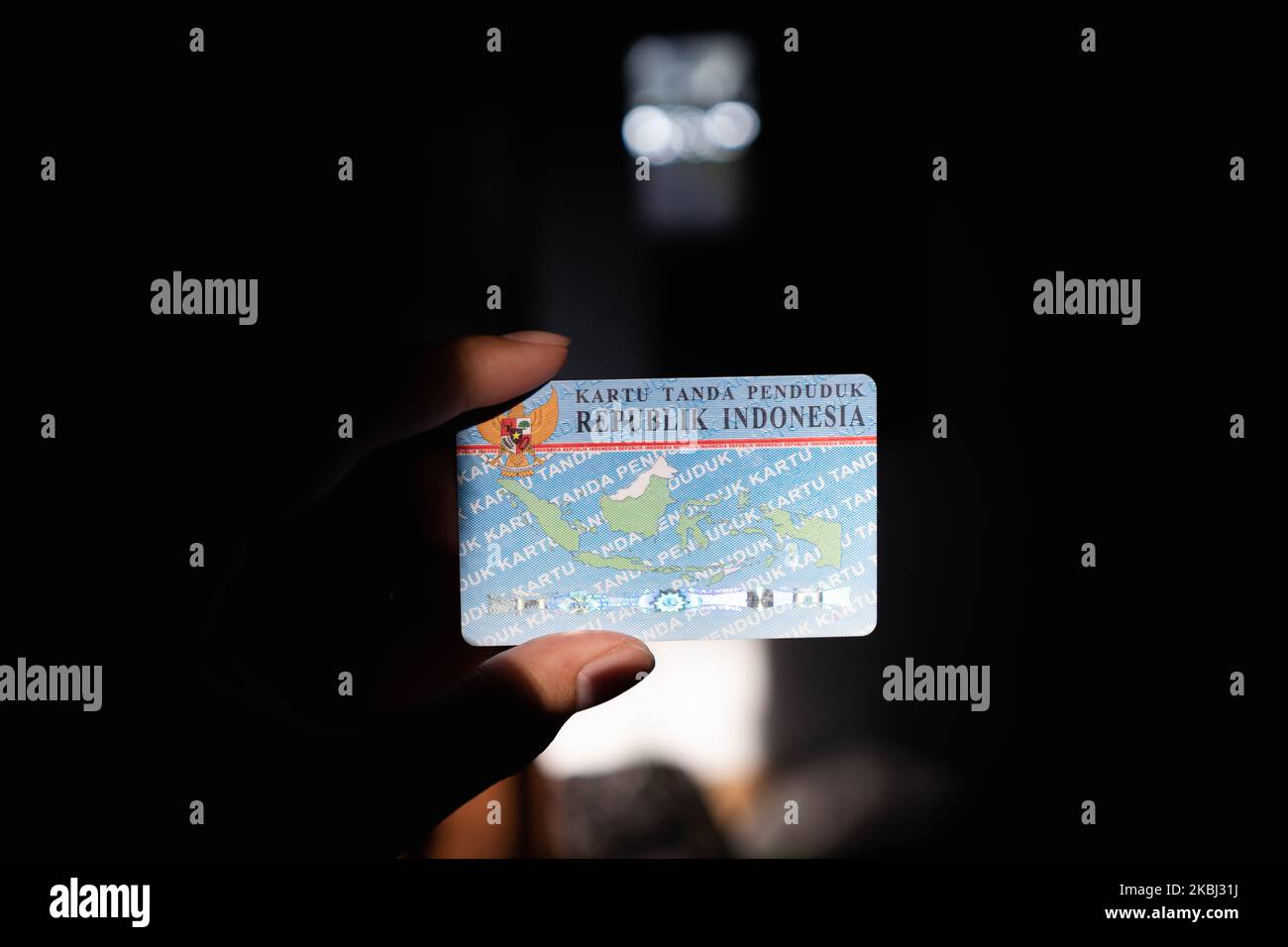 Semarang, Indonesia - November 4, 2022: A hand holds an Indonesian ...