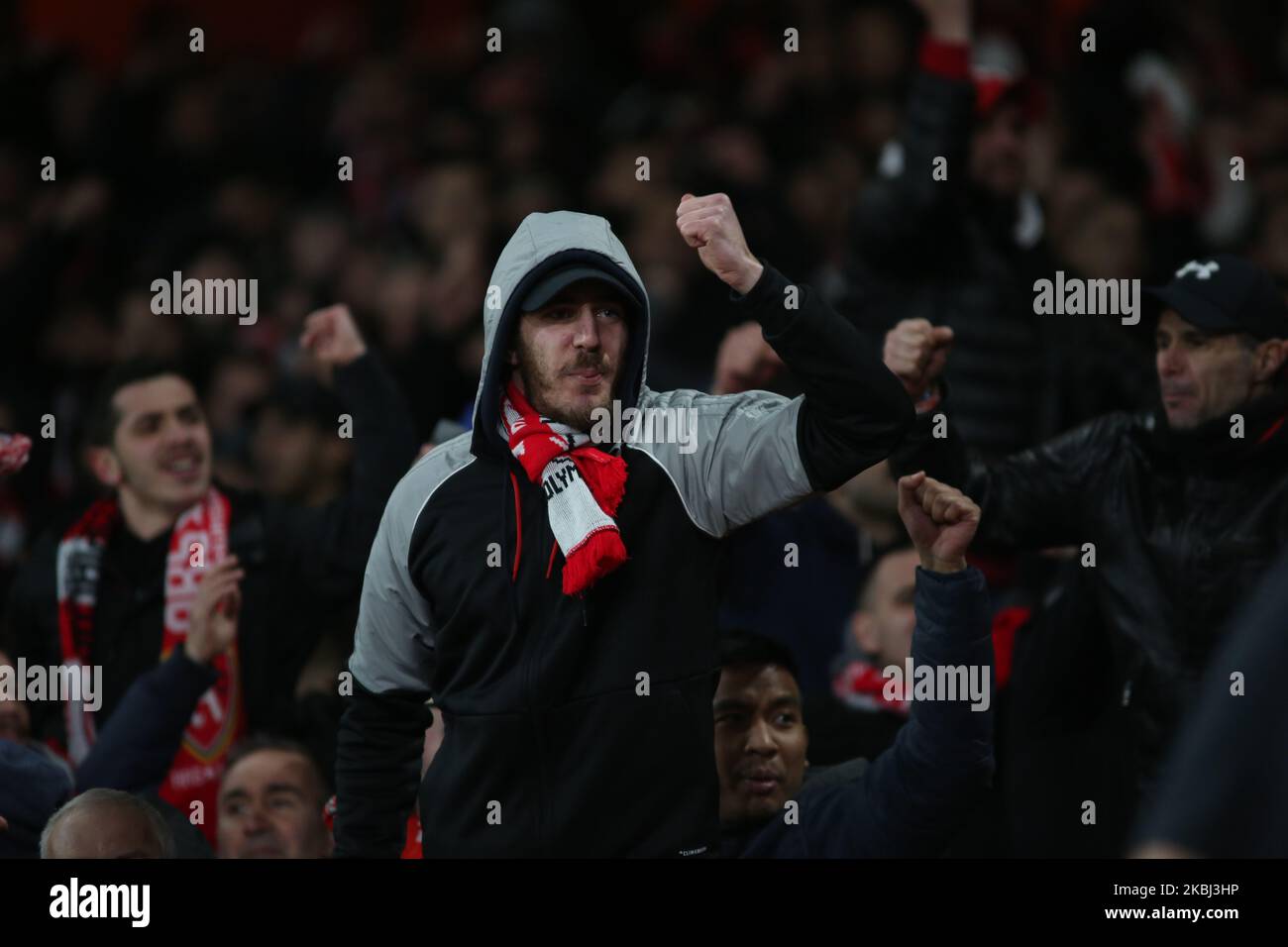 Arsenal fans during the game hi-res stock photography and images - Alamy