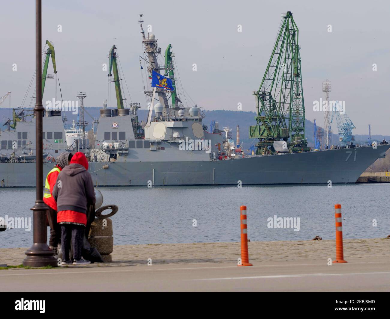 US NAVY ship ''USS ROSS'' arrived in the Black sea port of Varna some ...