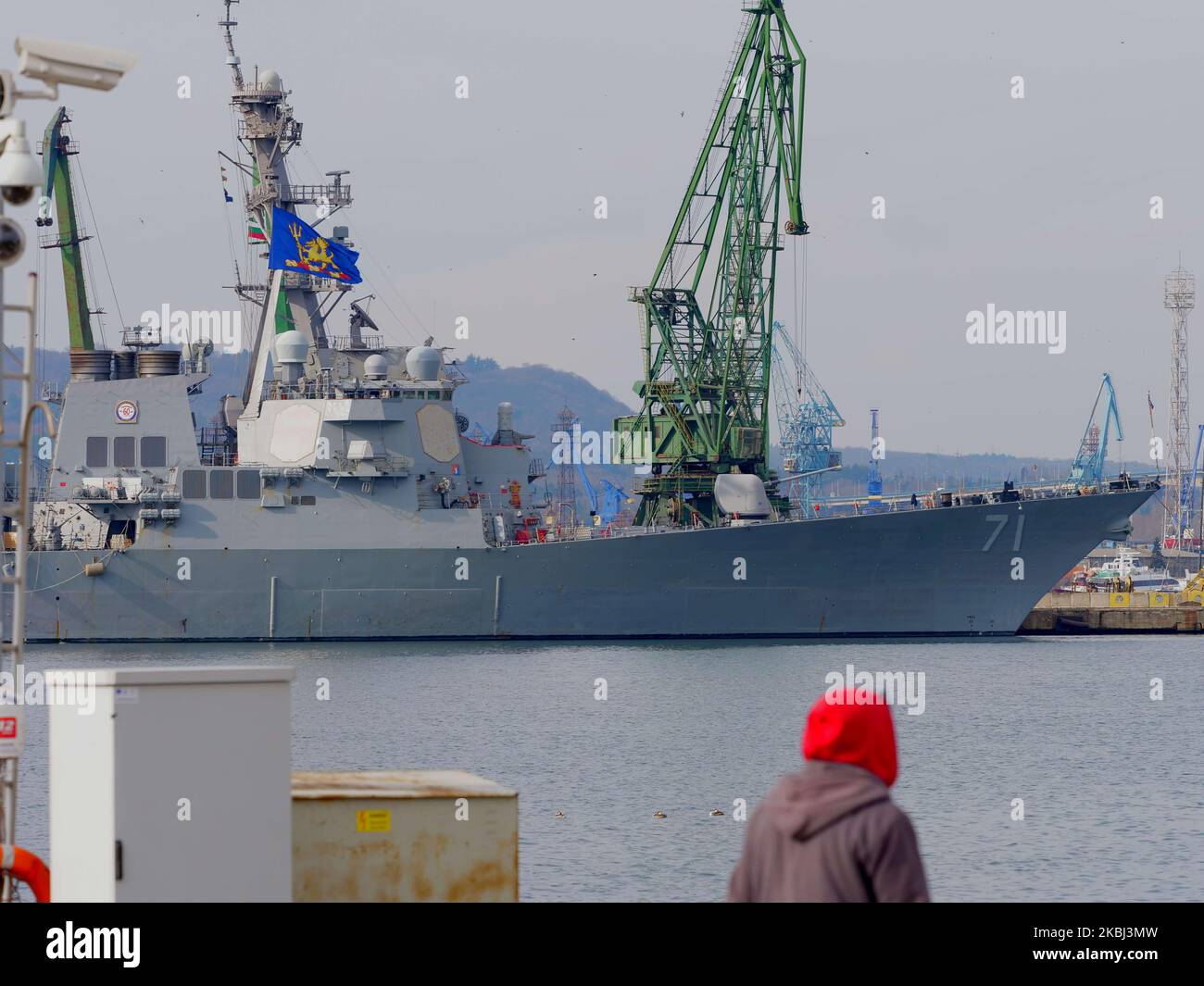 US NAVY ship ''USS ROSS'' arrived in the Black sea port of Varna some ...