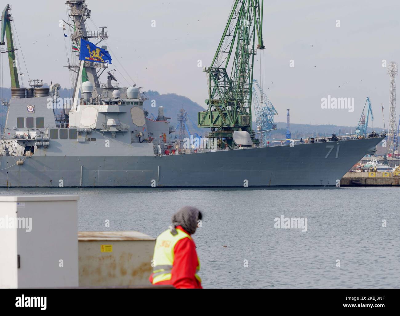 US NAVY ship ''USS ROSS'' arrived in the Black sea port of Varna some ...