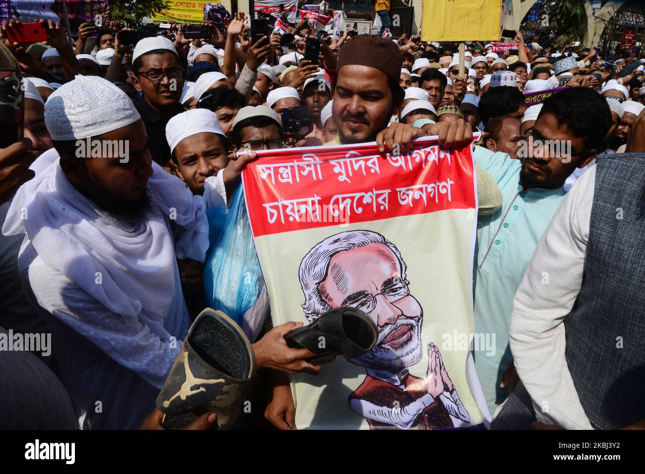 Poster of indian prime minister narendra modi hi-res stock photography ...