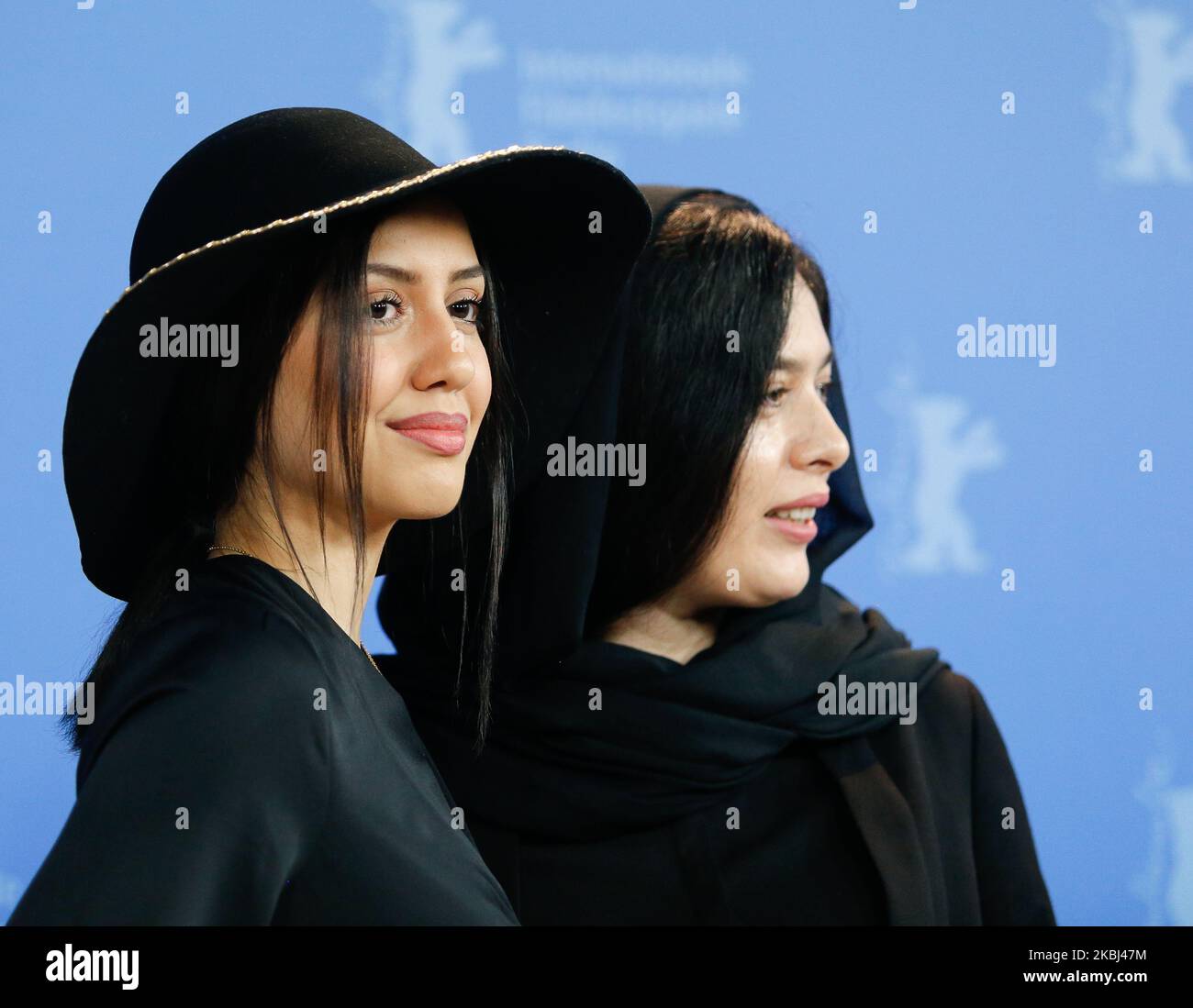 Iranian actress Baran Rasoulof (L) and Iranian actress Jila Shahi (R ...