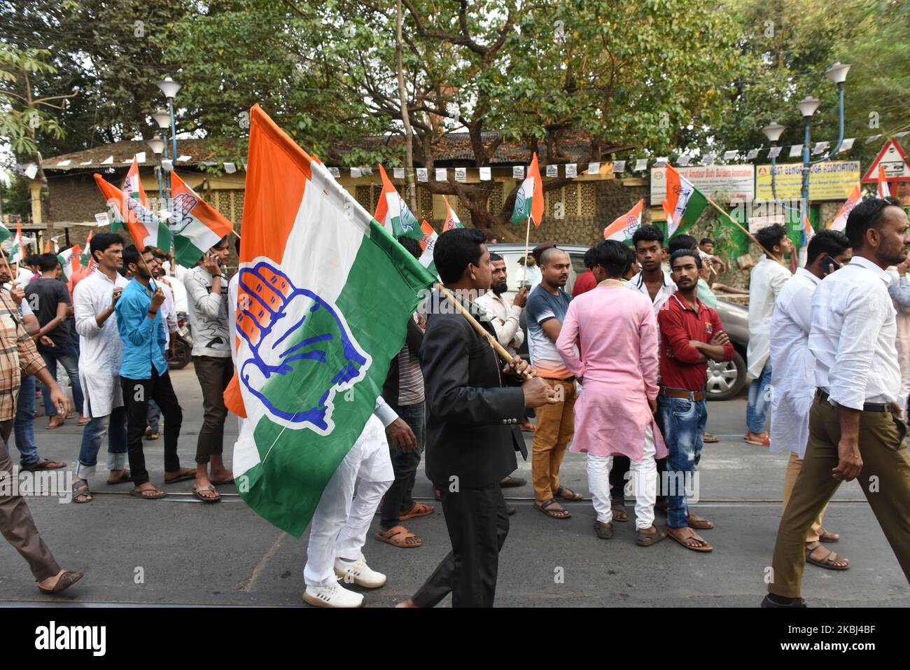 Indian national congress party flag hi-res stock photography and images ...