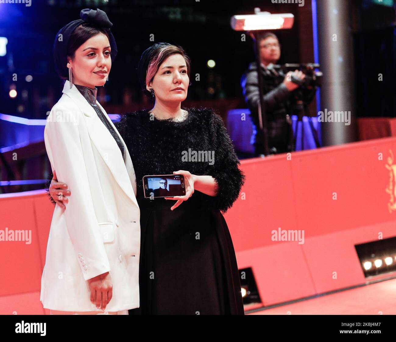 (L-R) Iranian actress Baran Rasoulof and Actress Shaghayegh Shourian ...