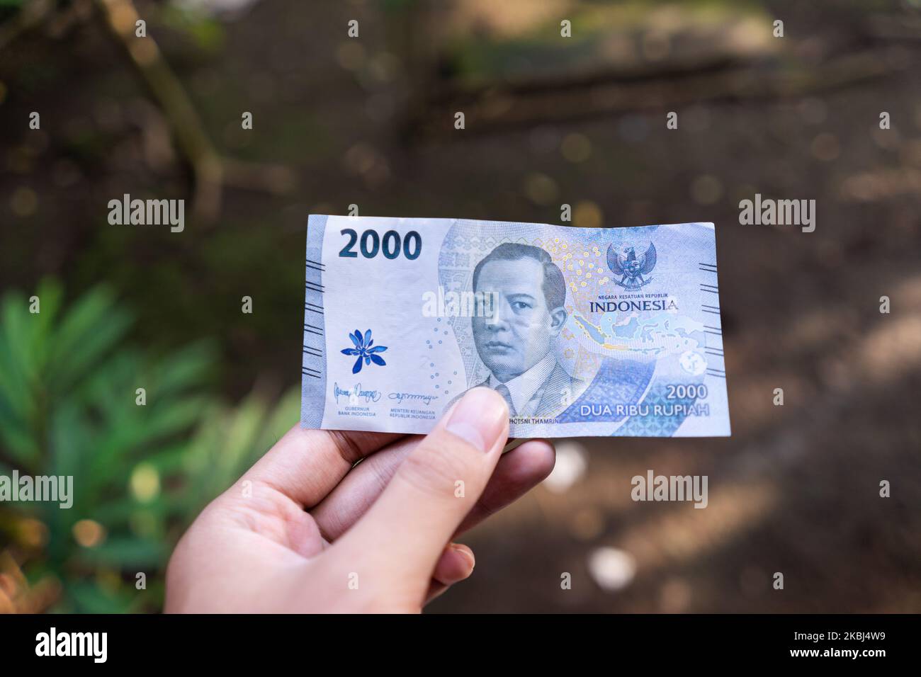 Semarang, Indonesia - November 4, 2022: A hand holds a new design of ...