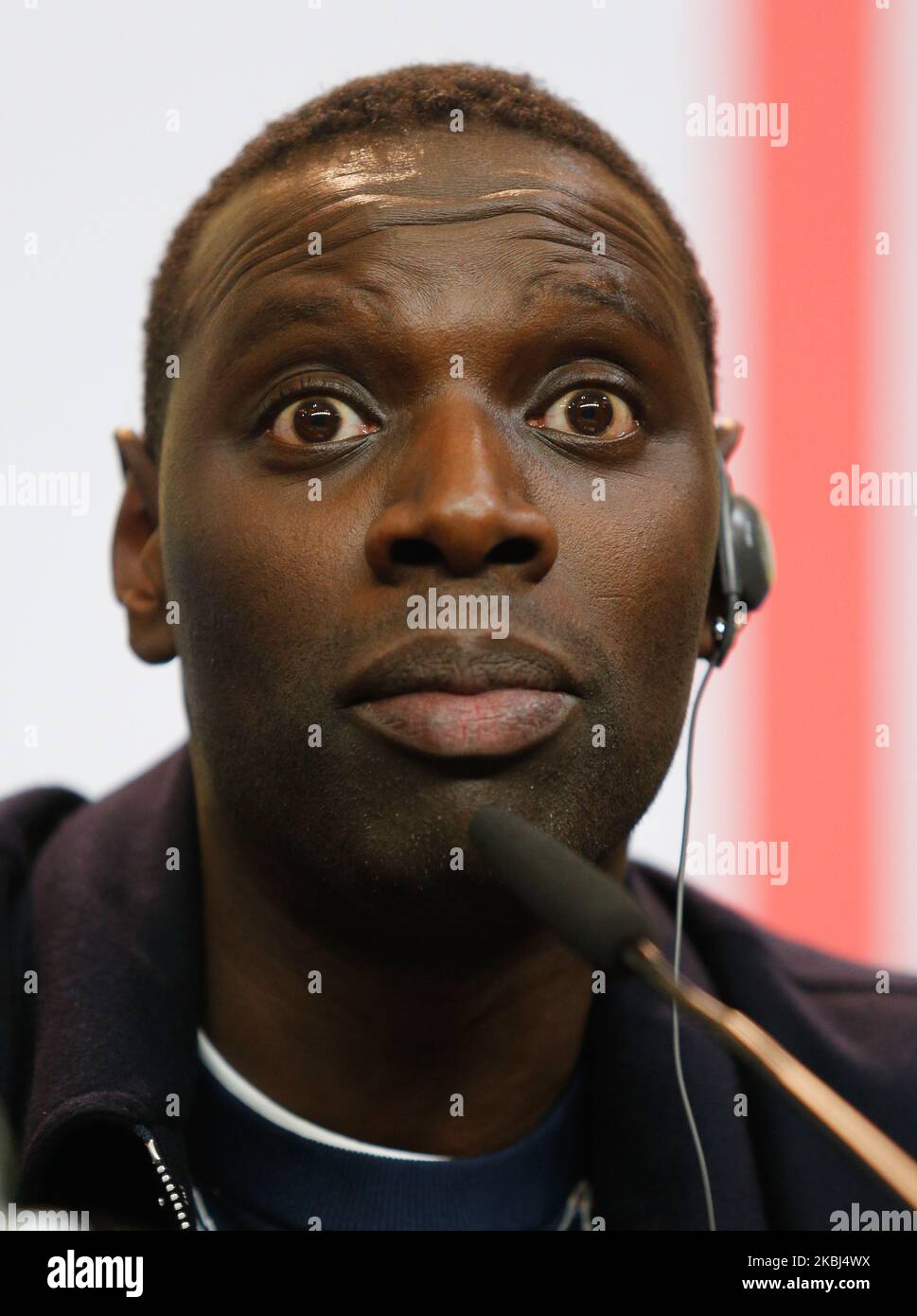 French actor Omar Sy attends ''Police'' (Night Shift) press conference ...