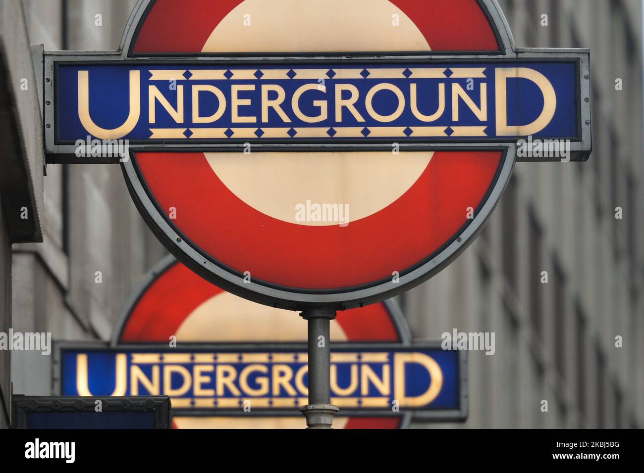 London Underground sign seen at the entrance to London Bridge Metro ...