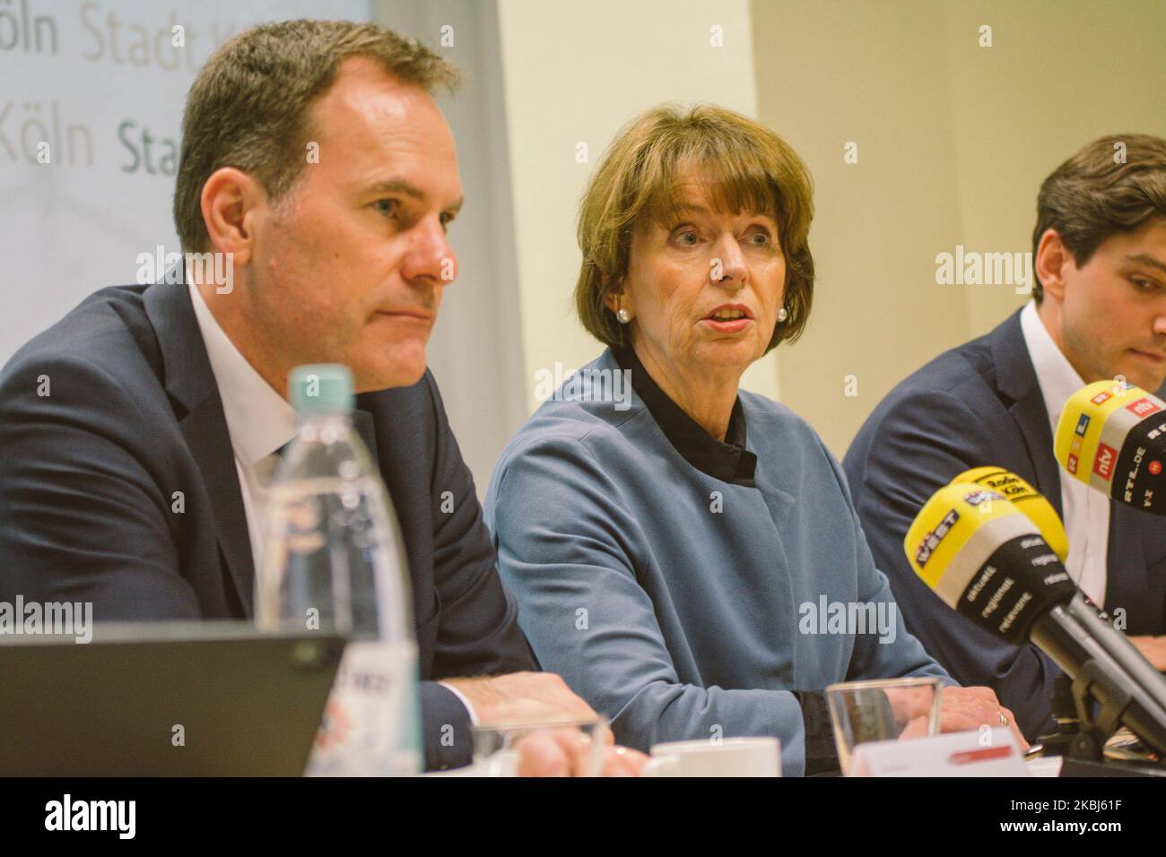 Cologne mayor Henriette Reker speaks to the press after second case of ...
