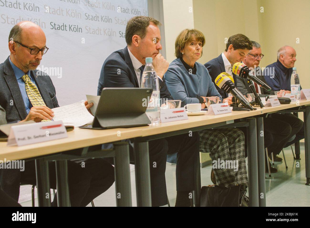 Cologne mayor Henriette Reker speaks to the press after second case of ...