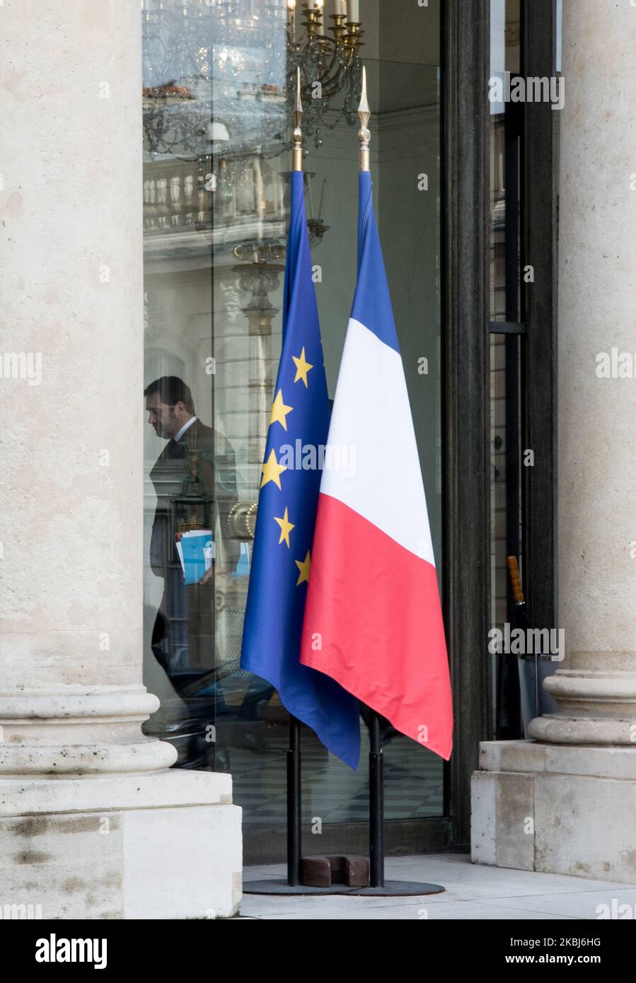 Minister of the Interior Christophe Castaner at the Elysée Palace ...