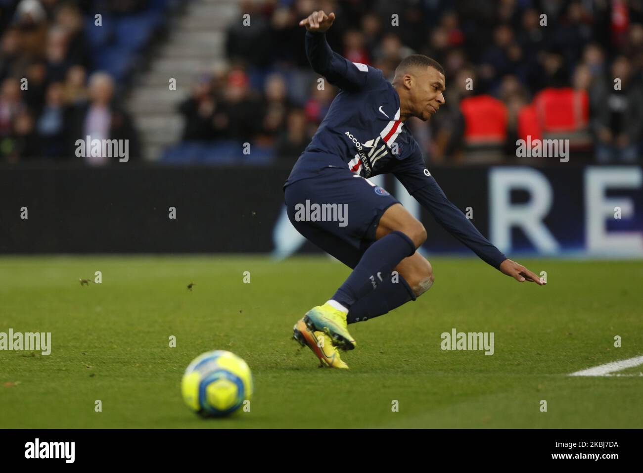 Paris Saint-Germain's French forward Kylian Mbappe during the French L1 ...
