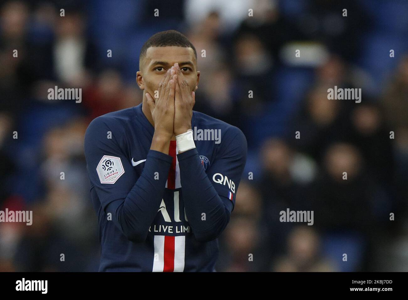 Paris Saint-Germain's French forward Kylian Mbappe during the French L1 ...