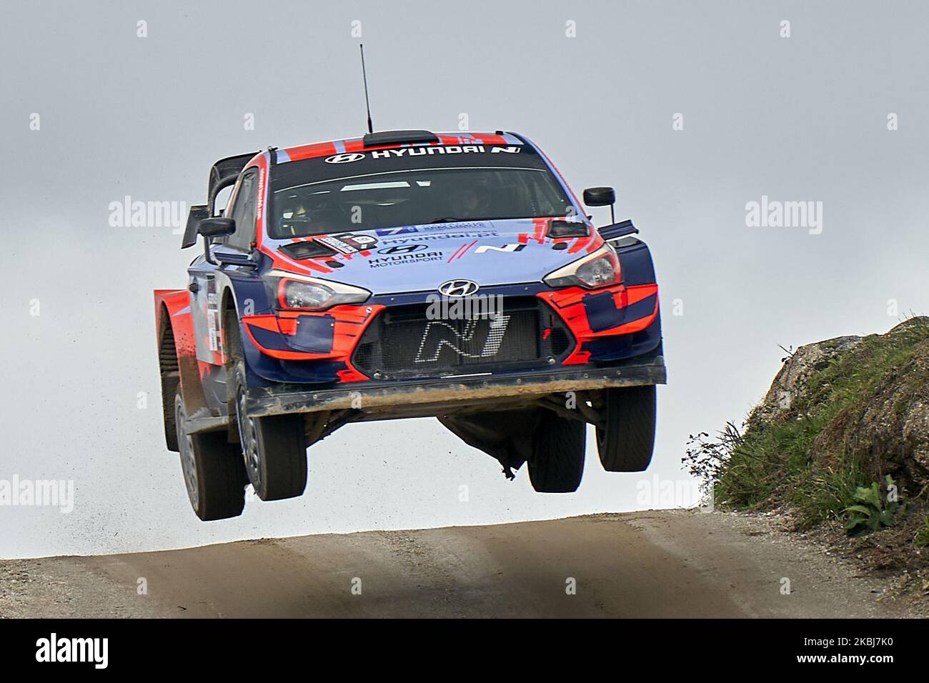 Ott Tanak (EST) and Martin Jarveoja (EST) in Hyundai I20 Coupe WRC of ...