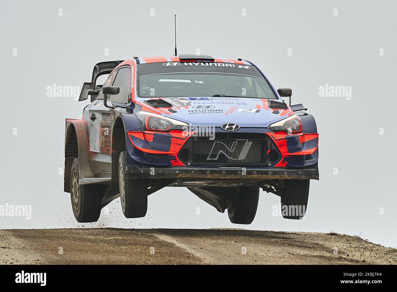 Ott Tanak (EST) and Martin Jarveoja (EST) in Hyundai I20 Coupe WRC of ...