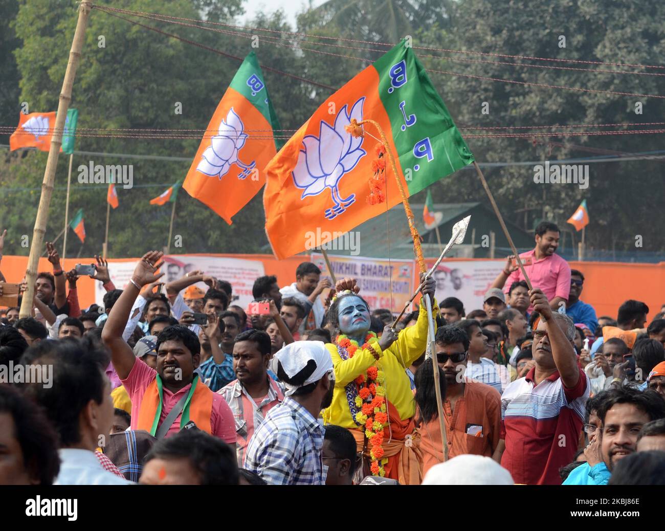 Supporters of bharatiya janata party hi-res stock photography and ...