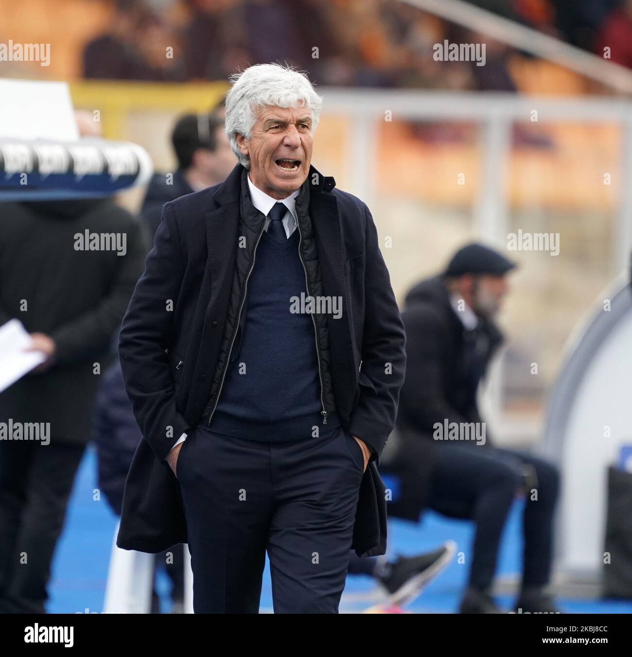 Gian piero gasperini head coach of atalanta bc hi-res stock photography ...
