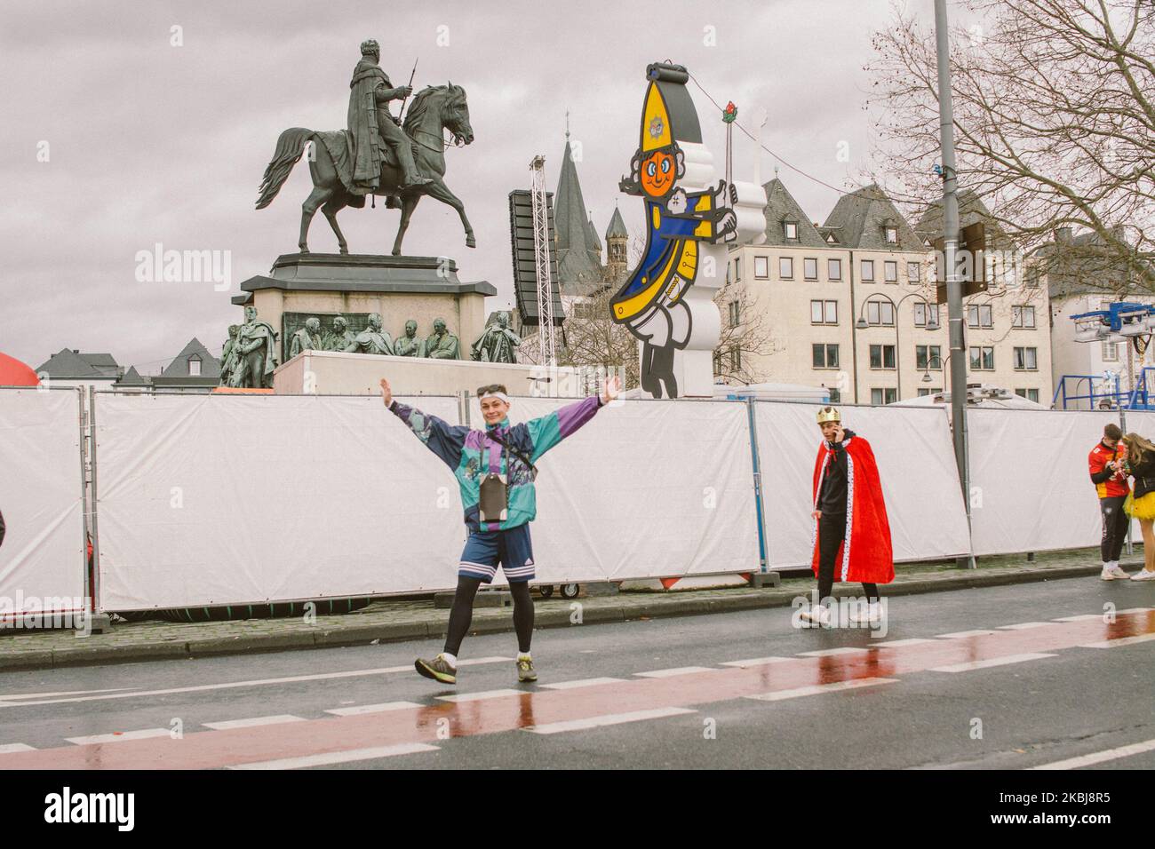 People celebrate the women's carnvial day in cologne (Photo by Ying Tang/NurPhoto Stock Photo ...