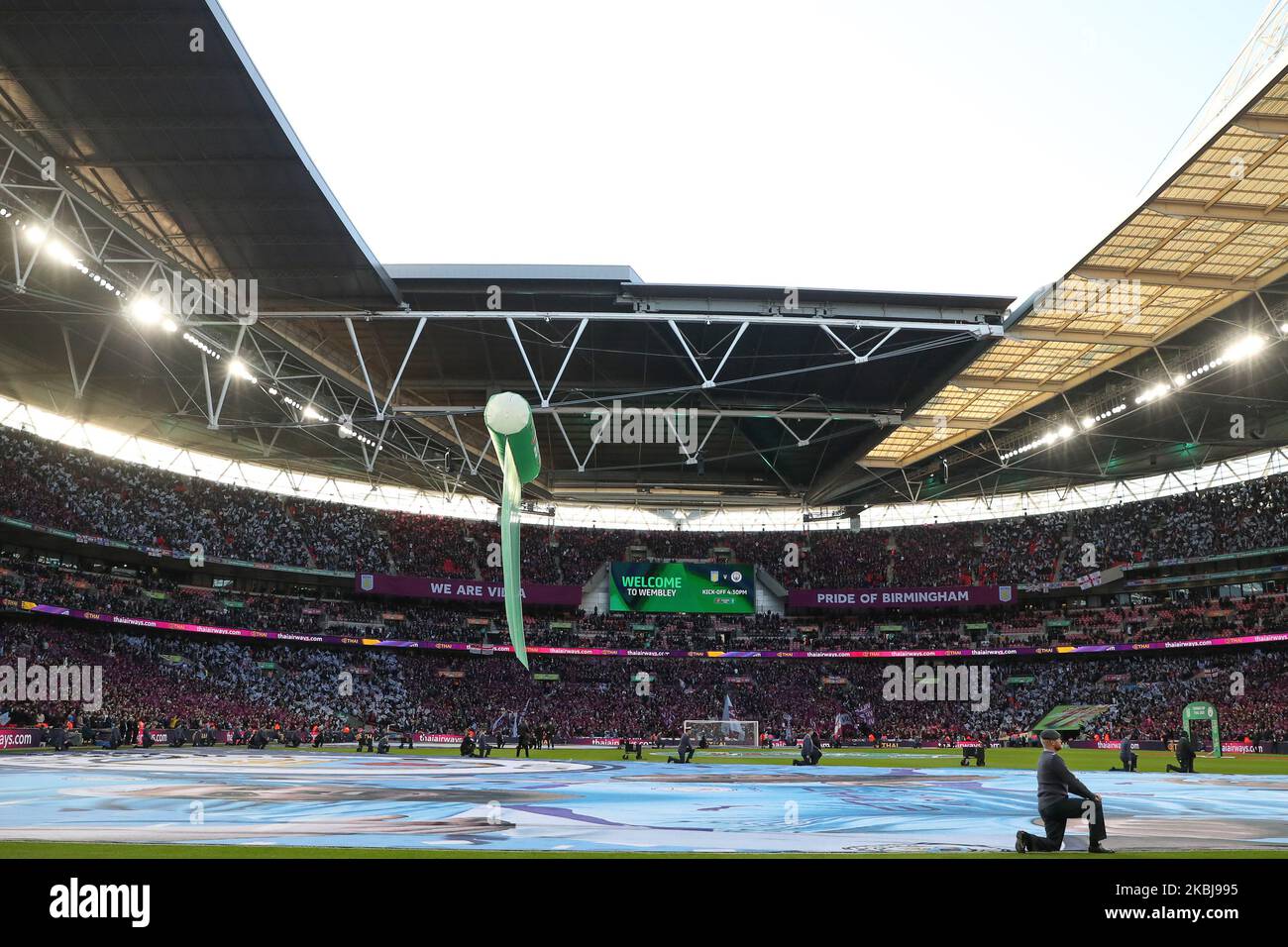 View of Wembley during the Carabao Cup Final between Aston Villa and ...