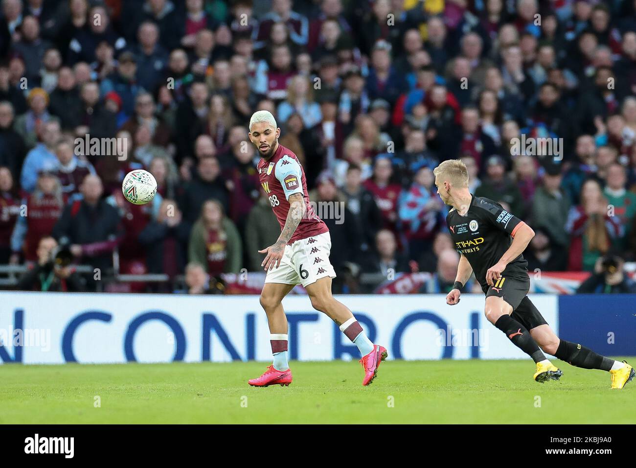 Douglas Luiz (6) of Aston Villa during the Carabao Cup Final between ...
