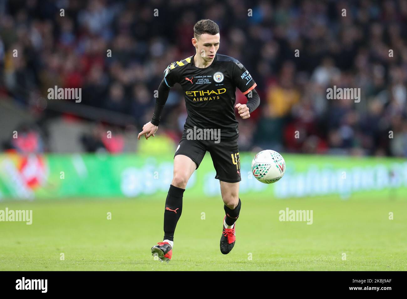 Phil Foden (47) of Manchester City during the Carabao Cup Final between ...
