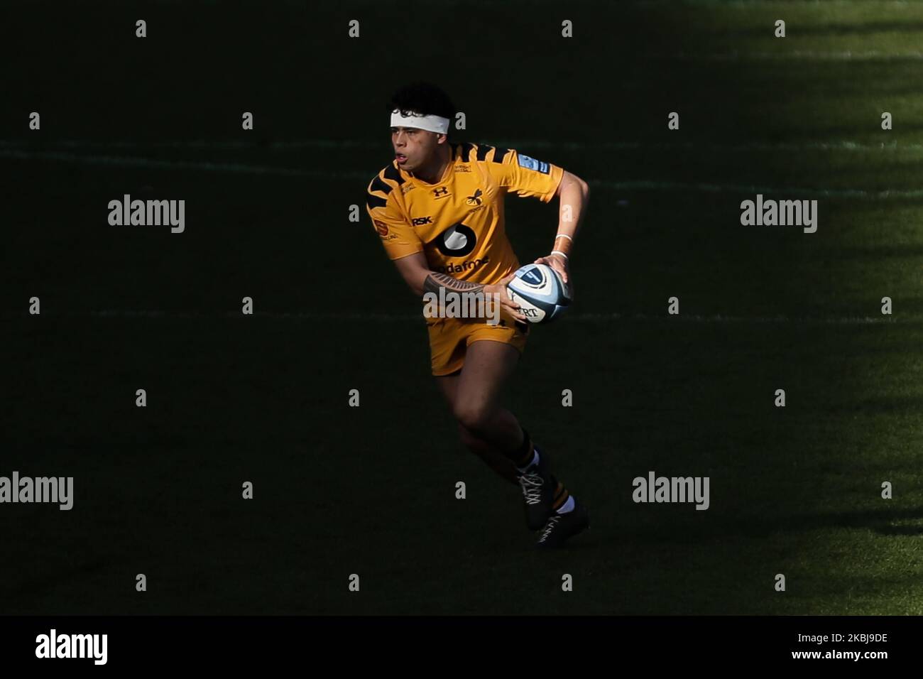 Jacob Umaga of Wasps Rugby in action during the Gallagher Premiership ...