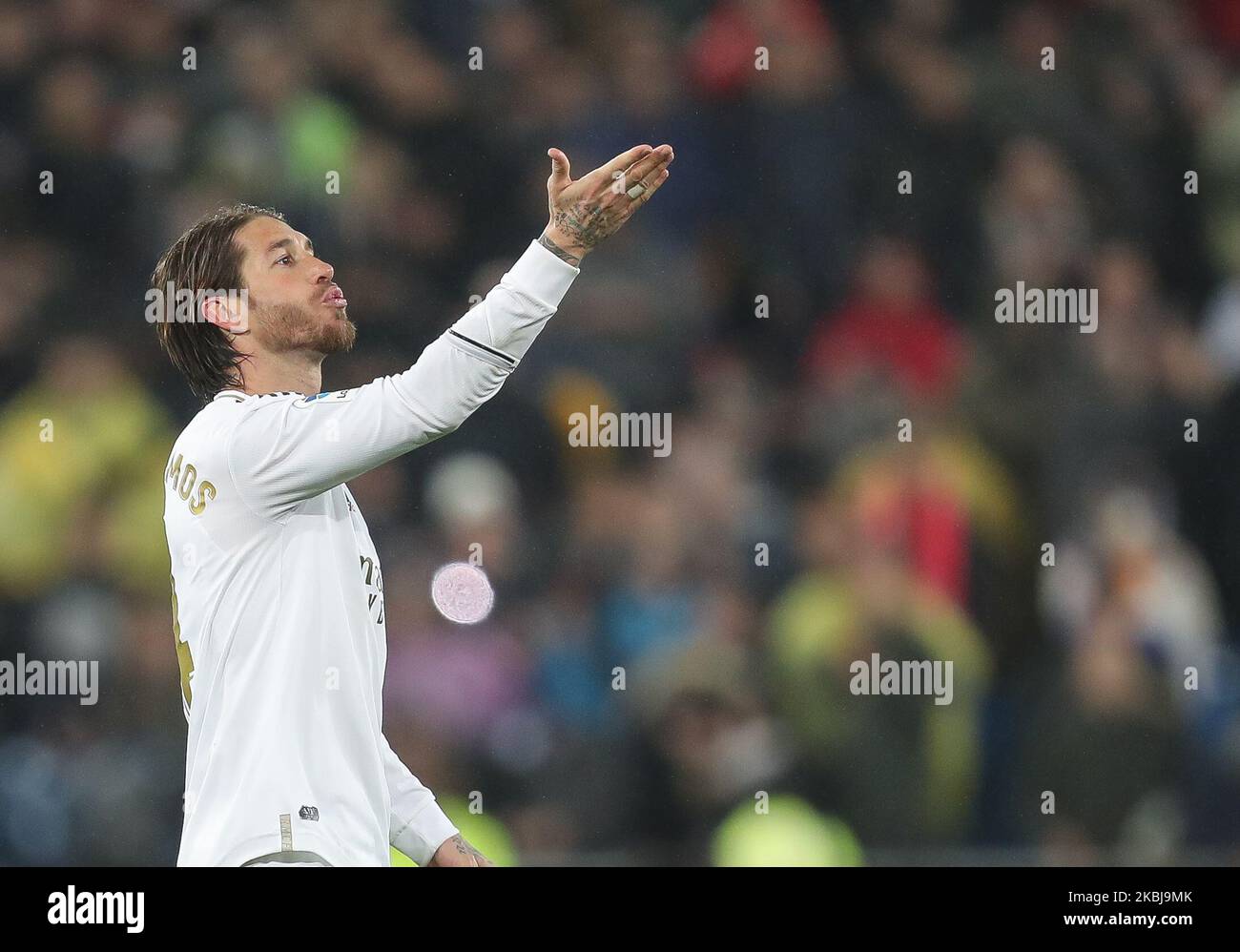 Sergio Ramos celebrate the winning during the Liga match between Real ...