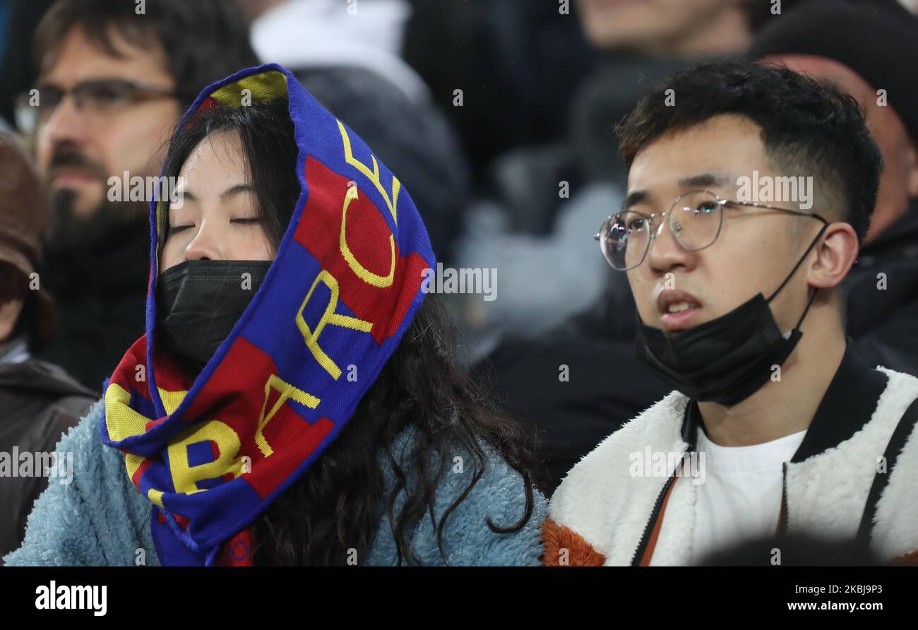 Barcelona fans during the Liga match between Real Madrid CF and FC ...