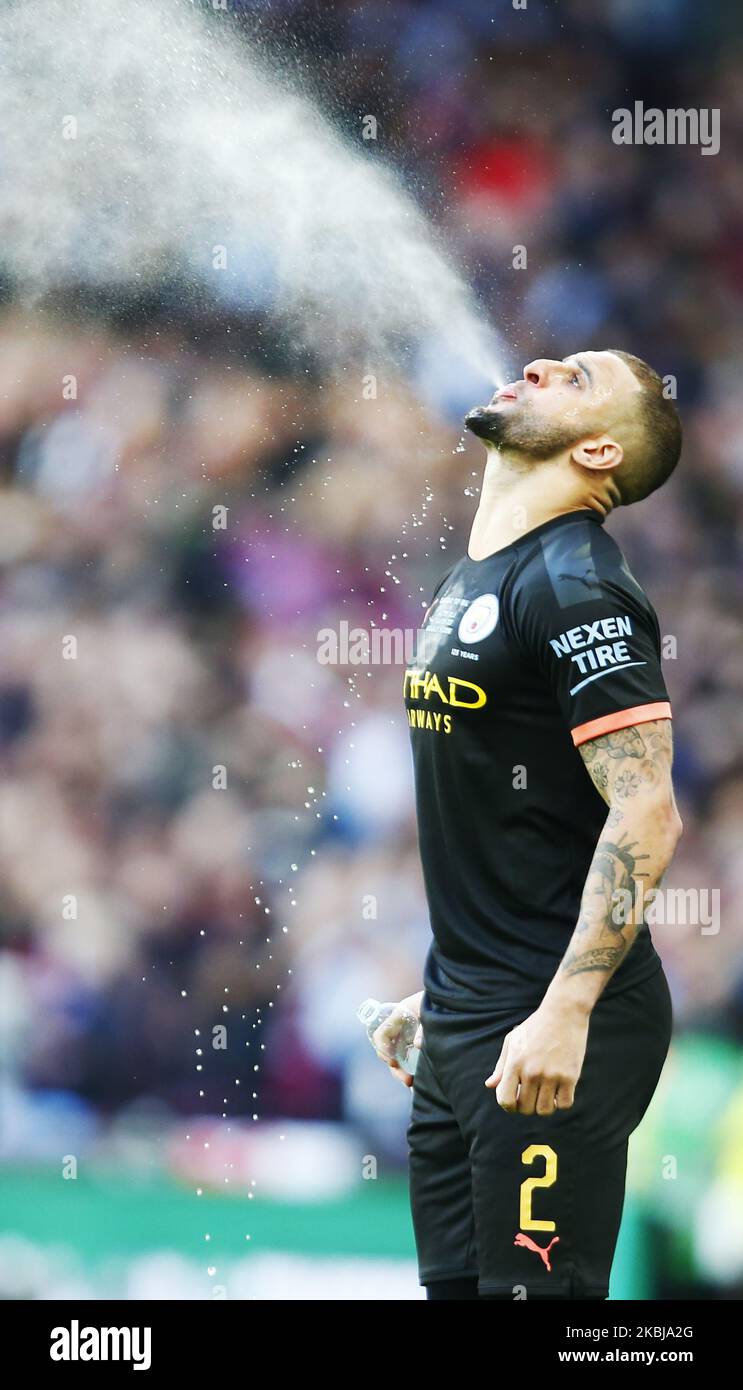 Manchester City's Kyle Walker during Carabao Cup Final between Aston ...