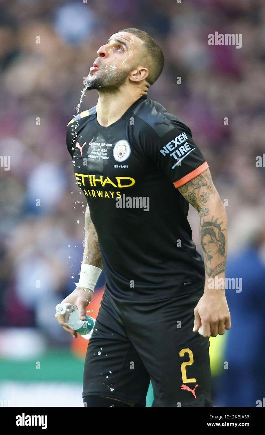 Manchester City's Kyle Walker during Carabao Cup Final between Aston ...