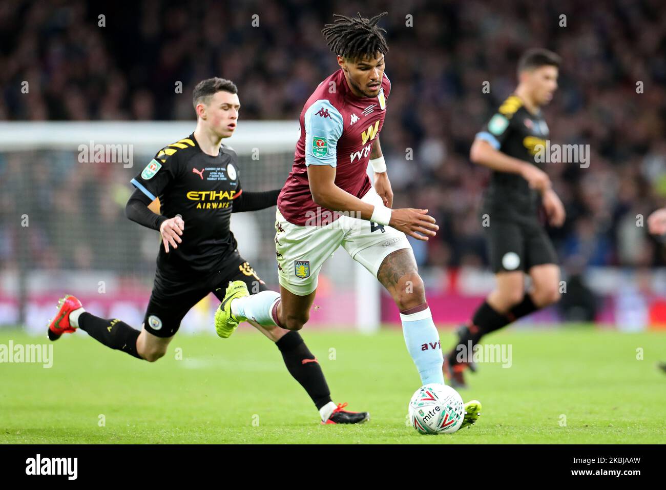 Aston Villa defender Tyrone Mings in action during the Carabao Cup ...